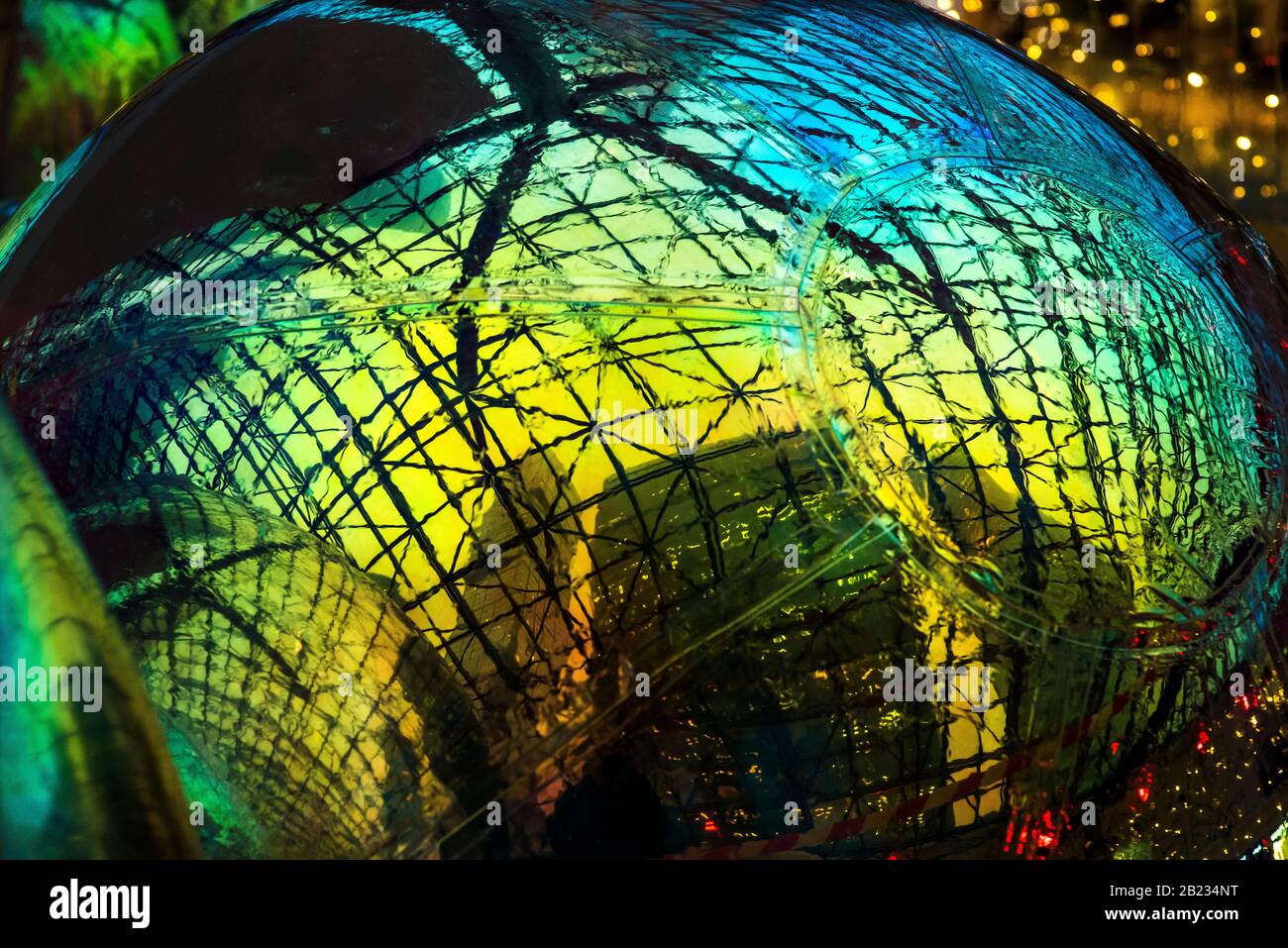 Bunch of colorful metalic Mylar Balloons with reflection Stock Photo ...