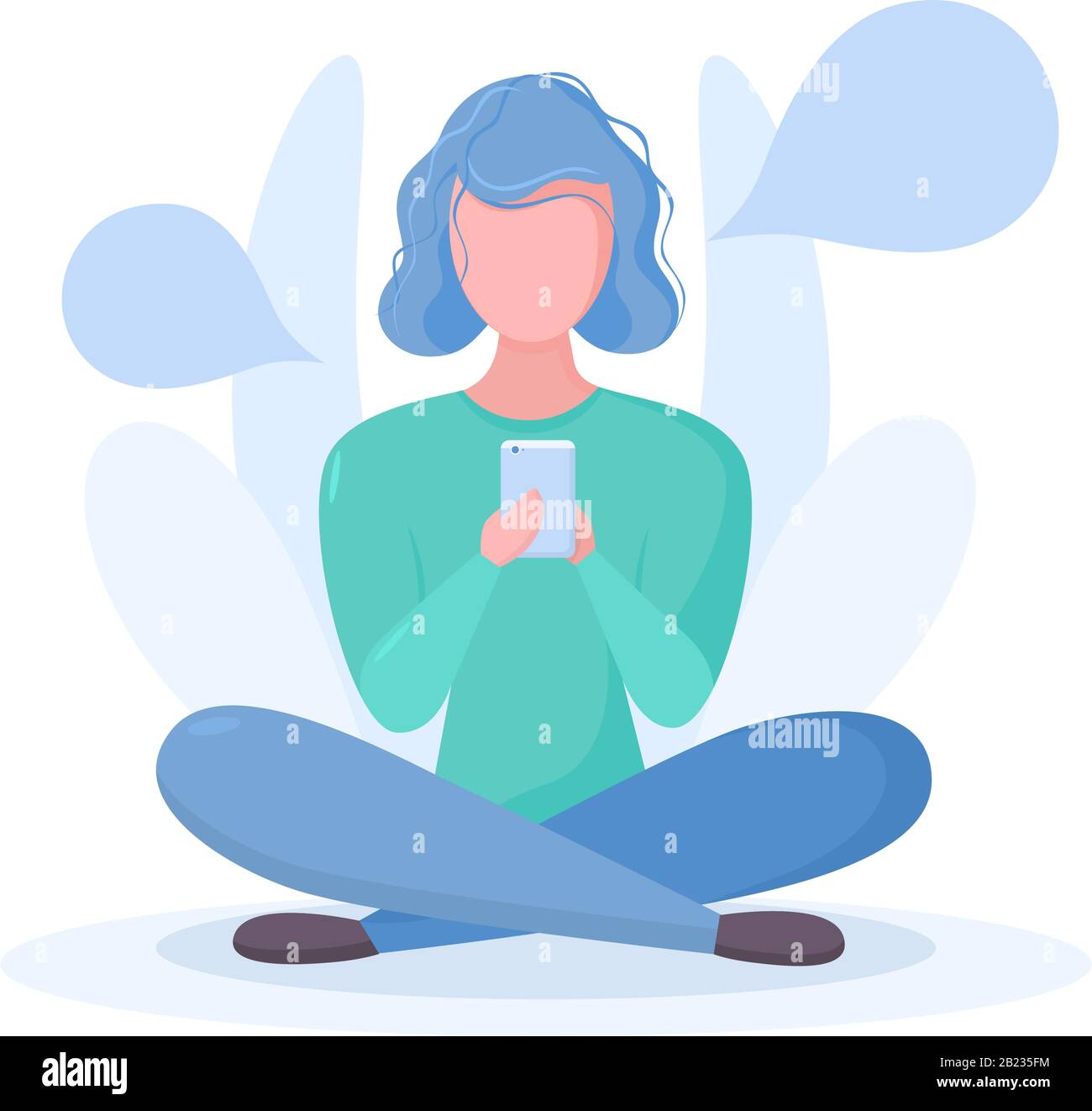 Woman phone work Cut Out Stock Images & Pictures - Alamy