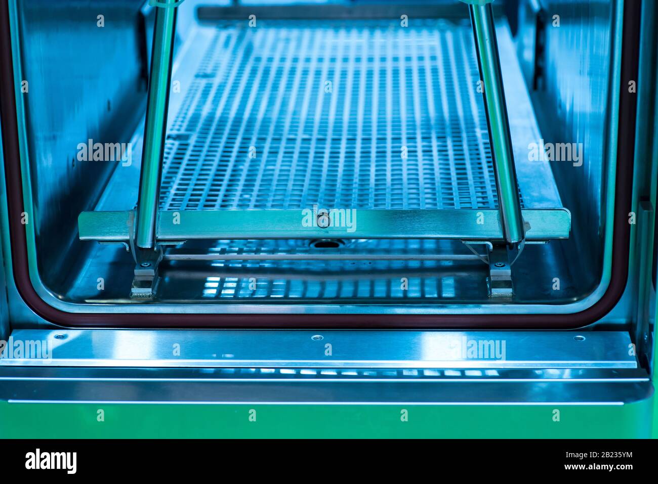 Biotechnology laboratory hardware equipment. Smart medical background ...