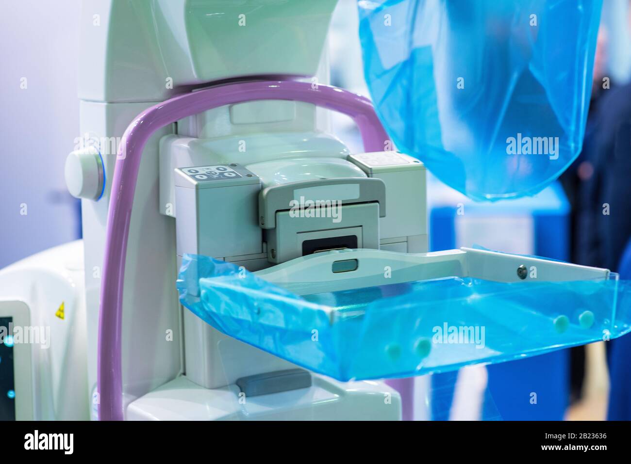 Biotechnology laboratory hardware equipment. Smart medical background ...