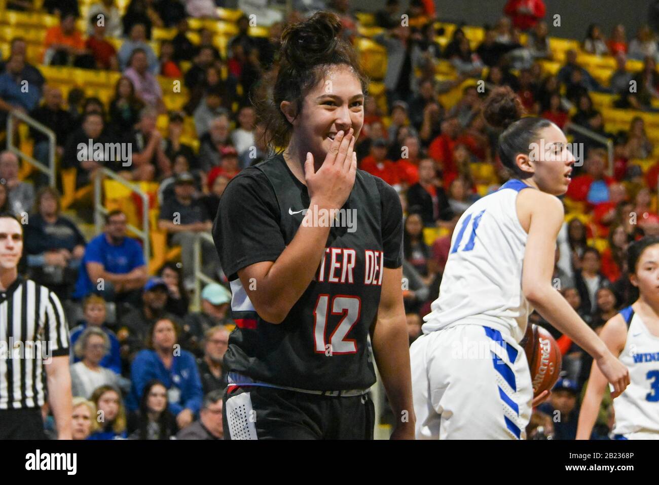 Mater Dei Monarchs gard Alyssa Durazo-Frescas (12) during a CIF ...