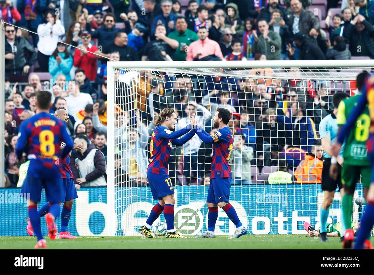 Antoine Griezmann, Lionel Messi (Barcelona), FEBRUARY 22, 2020 ...