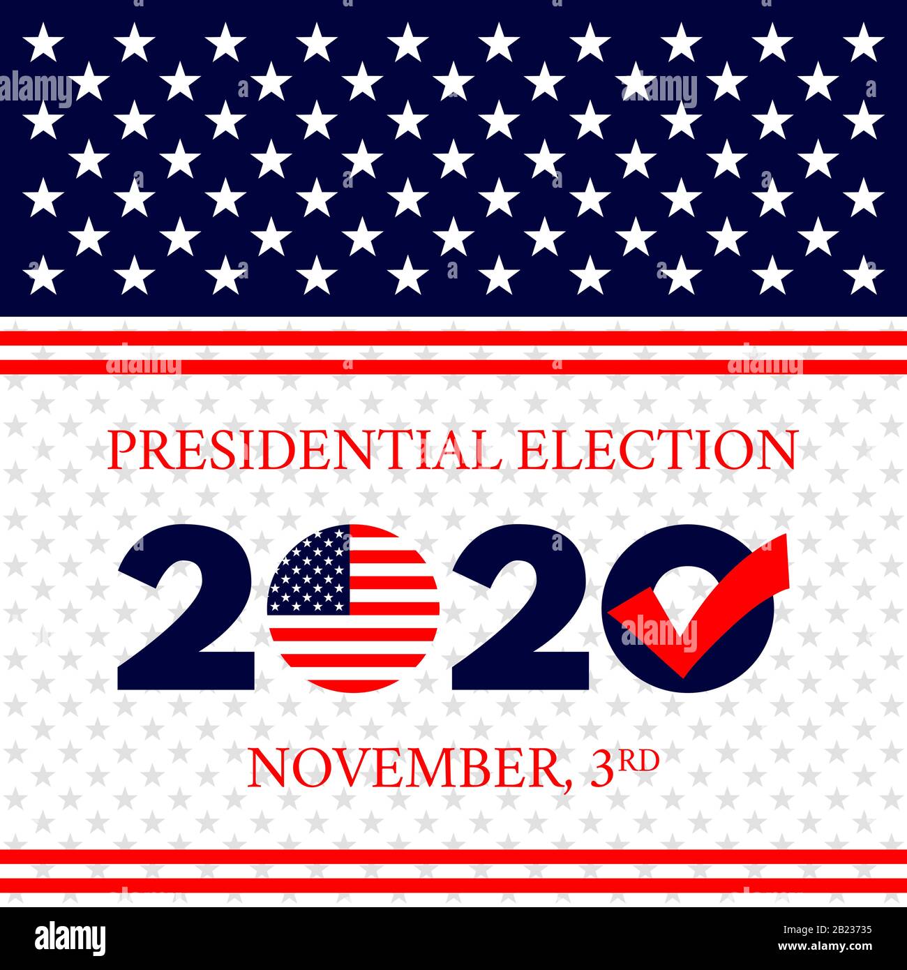 2020 USA Presidential Elections background. Banner for US elections ...
