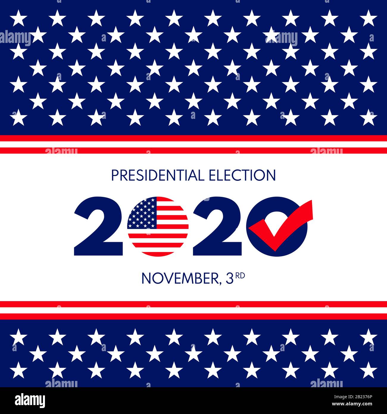 2020 USA Presidential Elections background. Banner for US elections ...