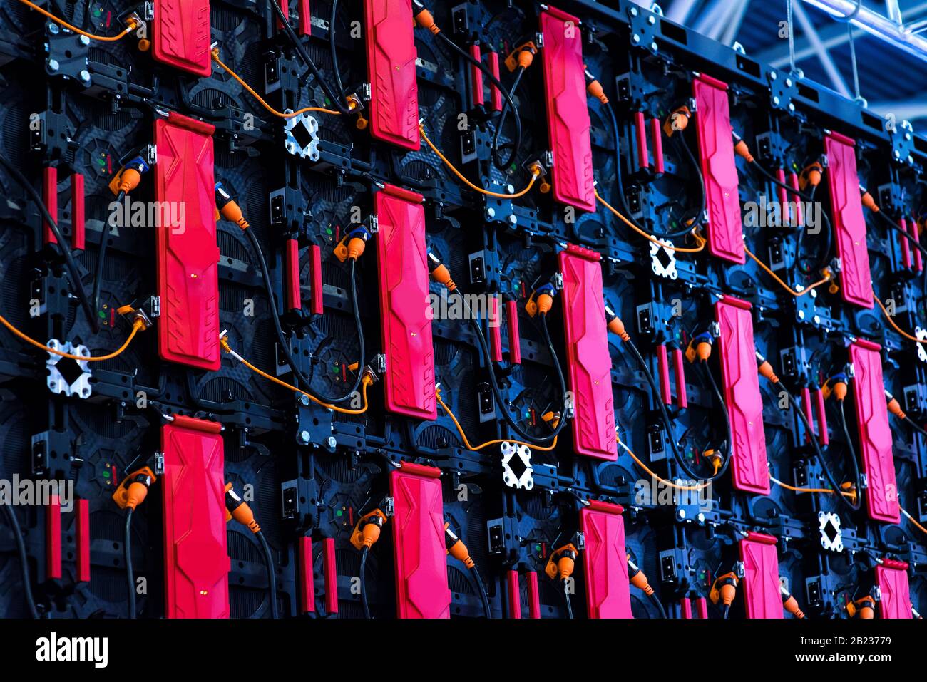 backplane, back side of big Screen Monitor, Display LED Panels for ...