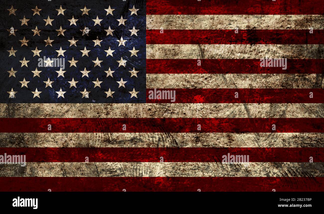 USA flag background grunge style Stock Photo - Alamy