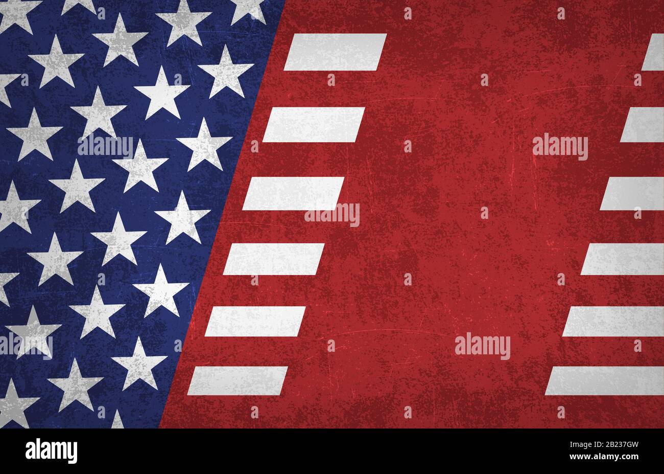 USA background grunge style. USA flag elements superimposed on dirty ...