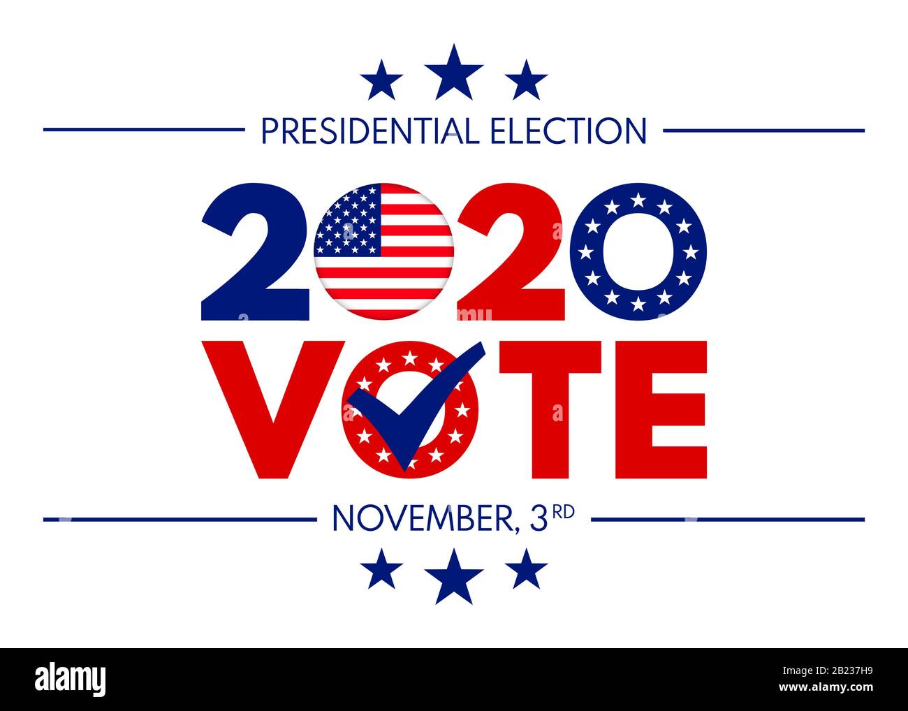 2020 USA Presidential Elections background. Banner for US elections ...