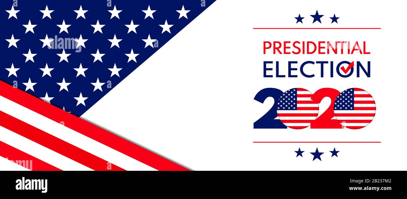 2020 USA Presidential Elections background. Banner for US elections ...