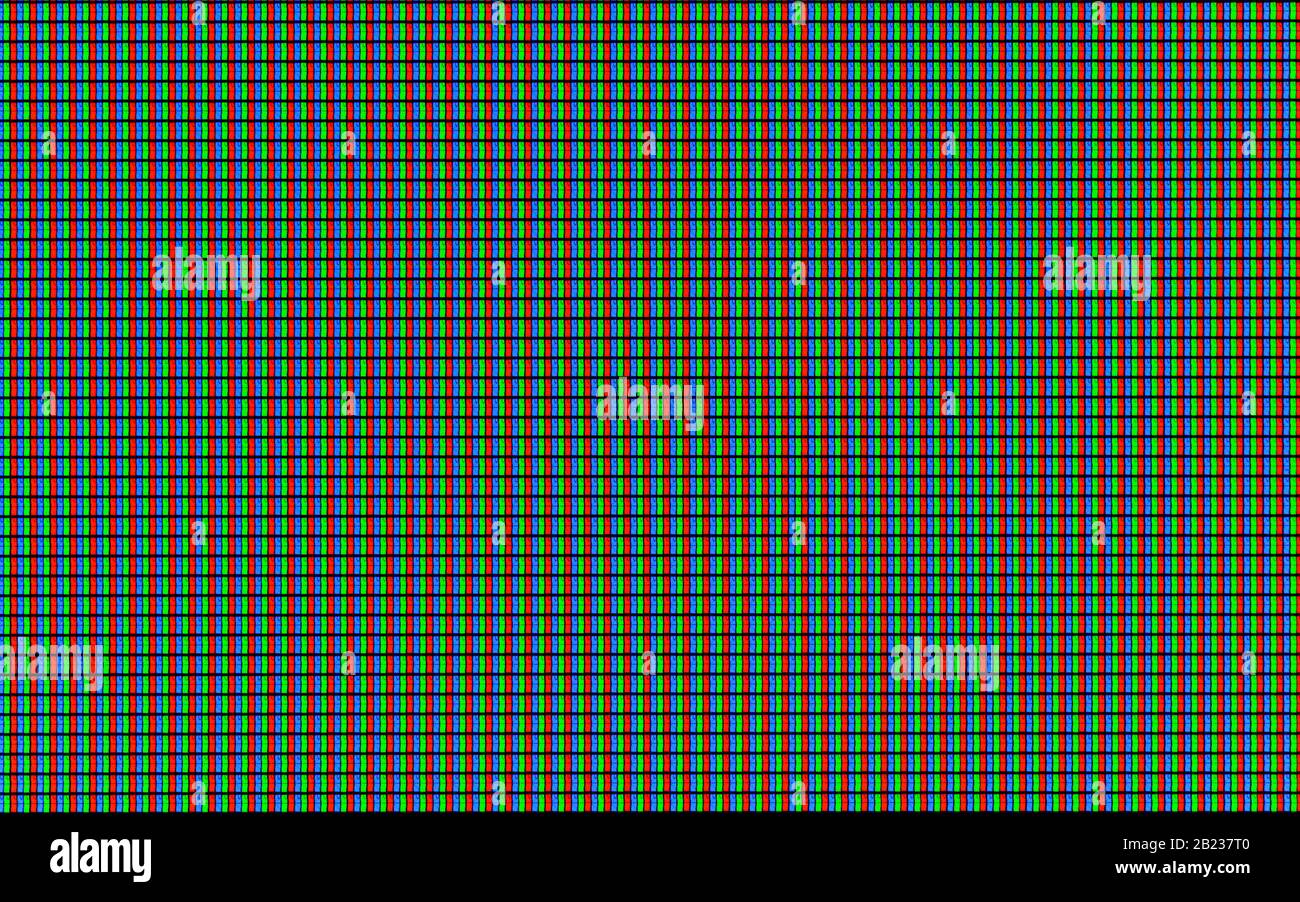 detail of RGB grid on LCD TV panel, macro Stock Photo - Alamy