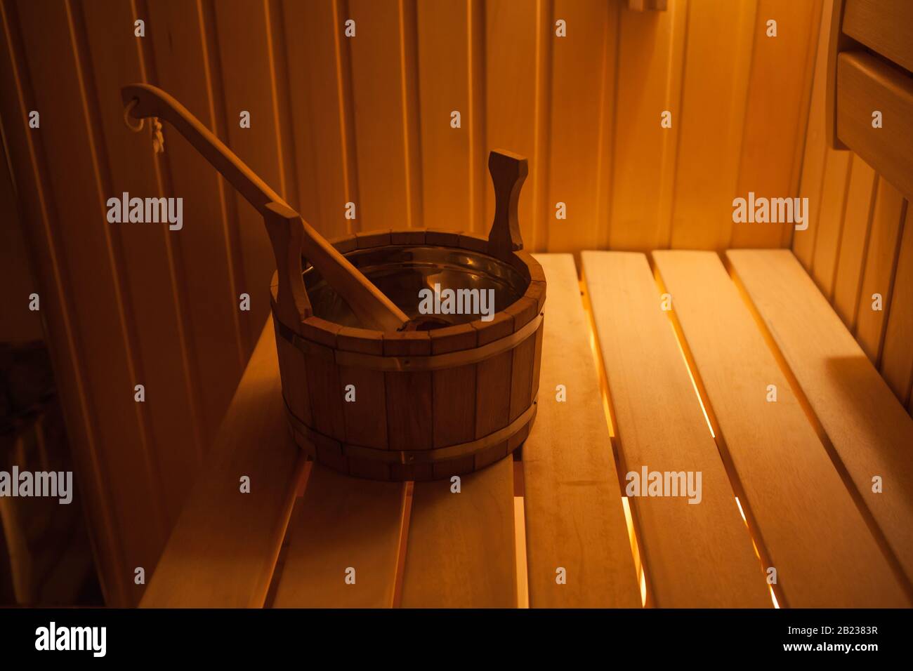 Traditional wooden dry steam room in country house Stock Photo - Alamy