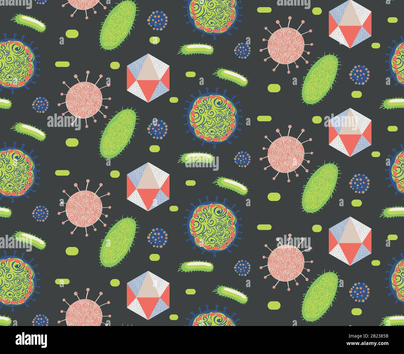 Abstract viruses, microbes and bacteria cells design Stock Vector Image ...