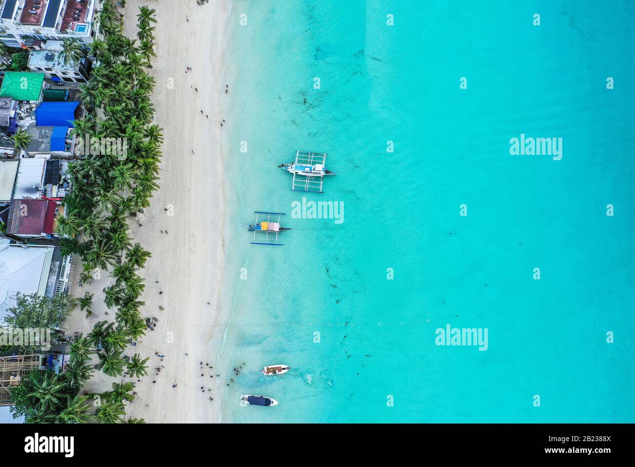Aerial view of Boracay beach in Philippines Stock Photo - Alamy