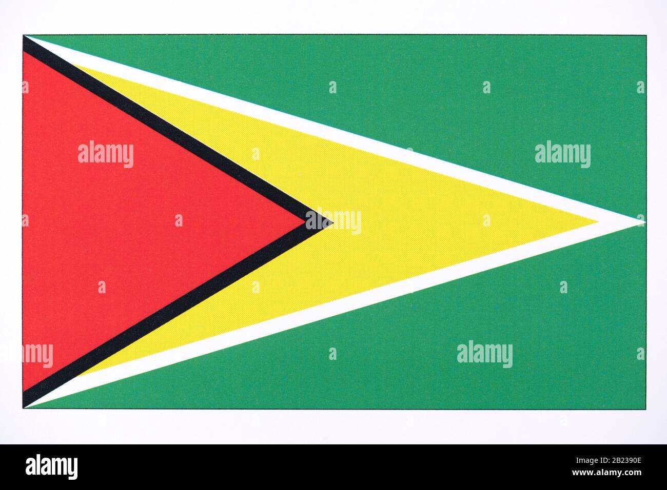 National flag of Guyana Stock Photo - Alamy
