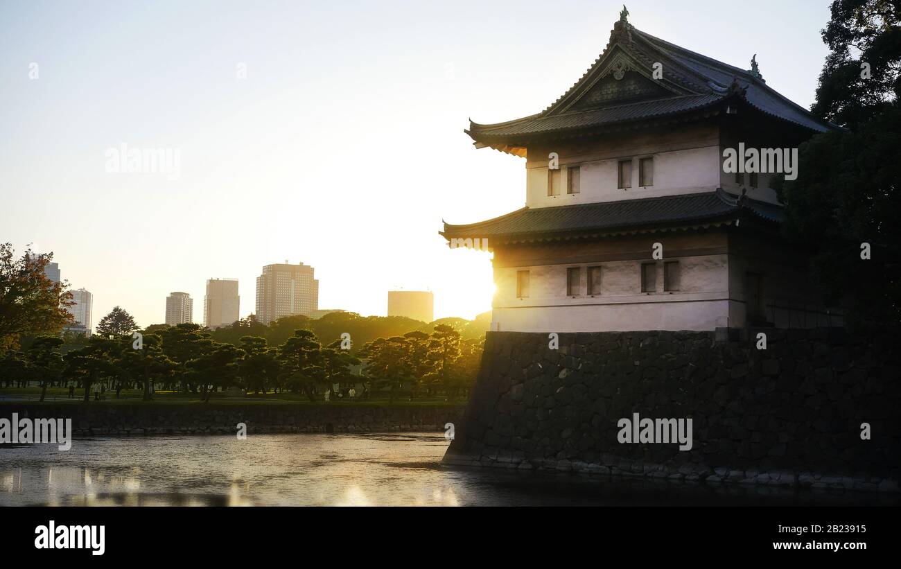 Imperial Palace wall in Tokyo Stock Photo - Alamy