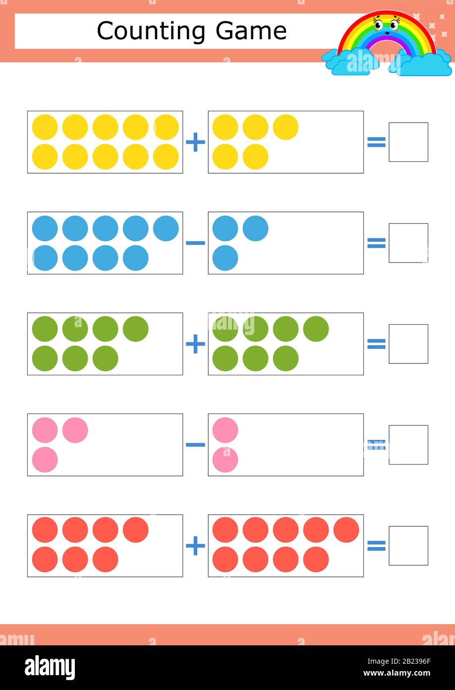 Counting game for preschool children. The study of mathematics ...