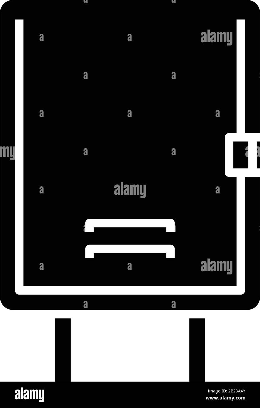 Geyser black icon, concept illustration, vector flat symbol, glyph sign ...