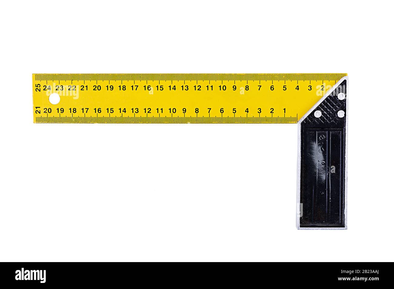 Working tools. Engineer square isolated on white background Stock Photo ...