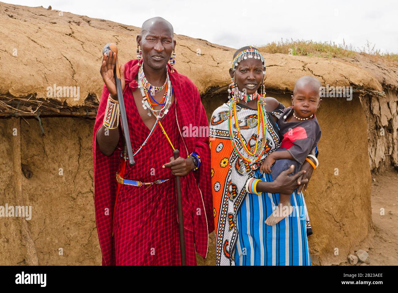 Masaii im Masaii Mara Park in Kenya Stock Photo - Alamy