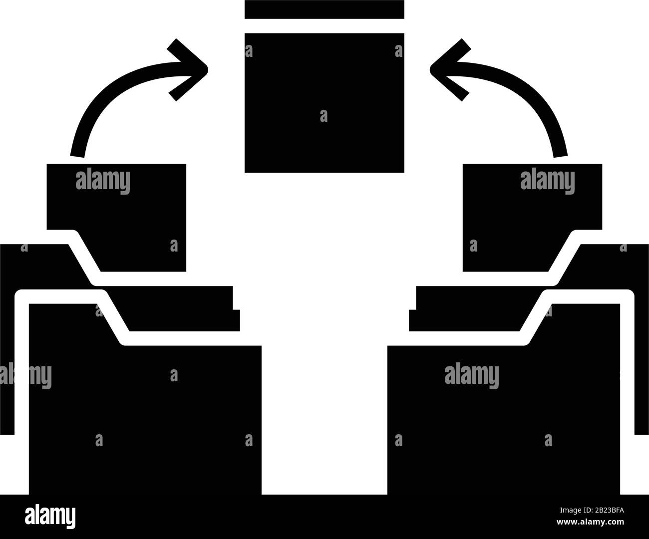 Files configuration black icon, concept illustration, vector flat ... Files configuration black icon, concept illustration, vector flat ...