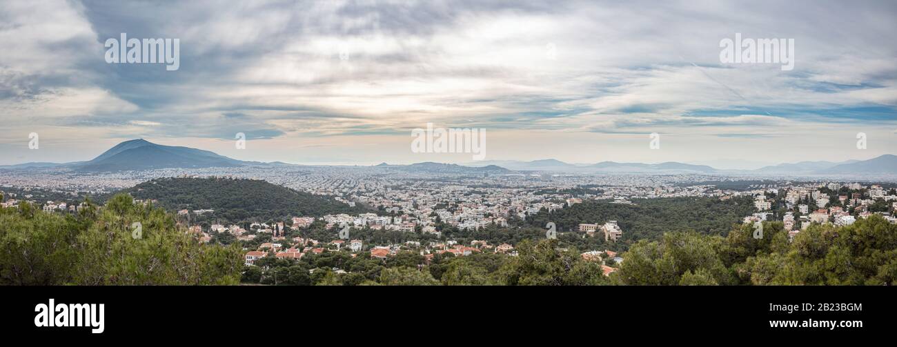 Greek panorama hi-res stock photography and images - Alamy