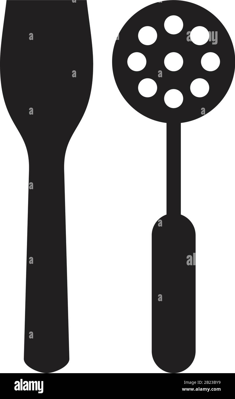 Slotted spoons Stock Vector Images - Alamy