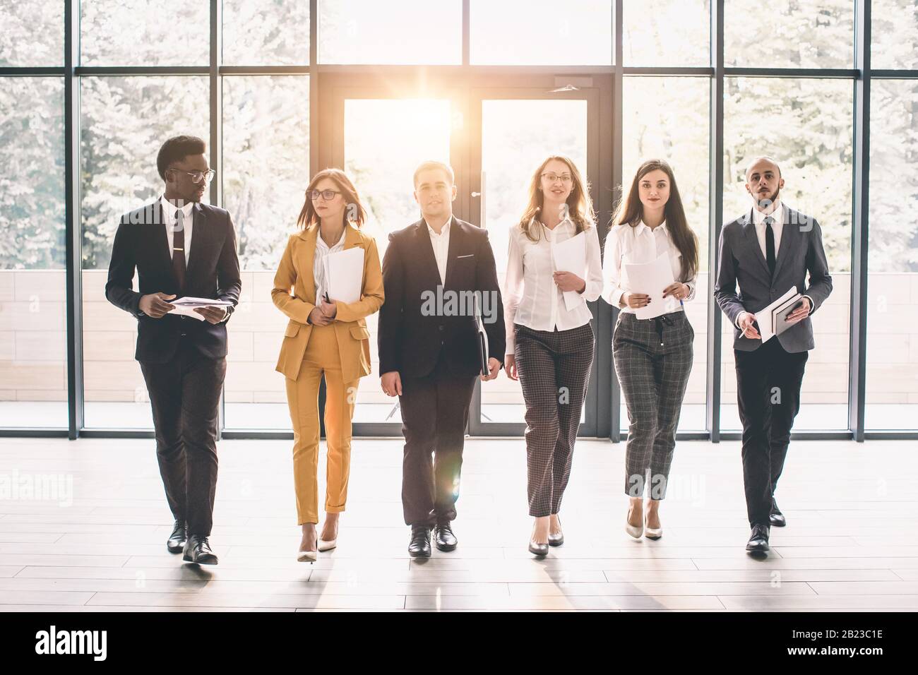 Business People Walking To Work