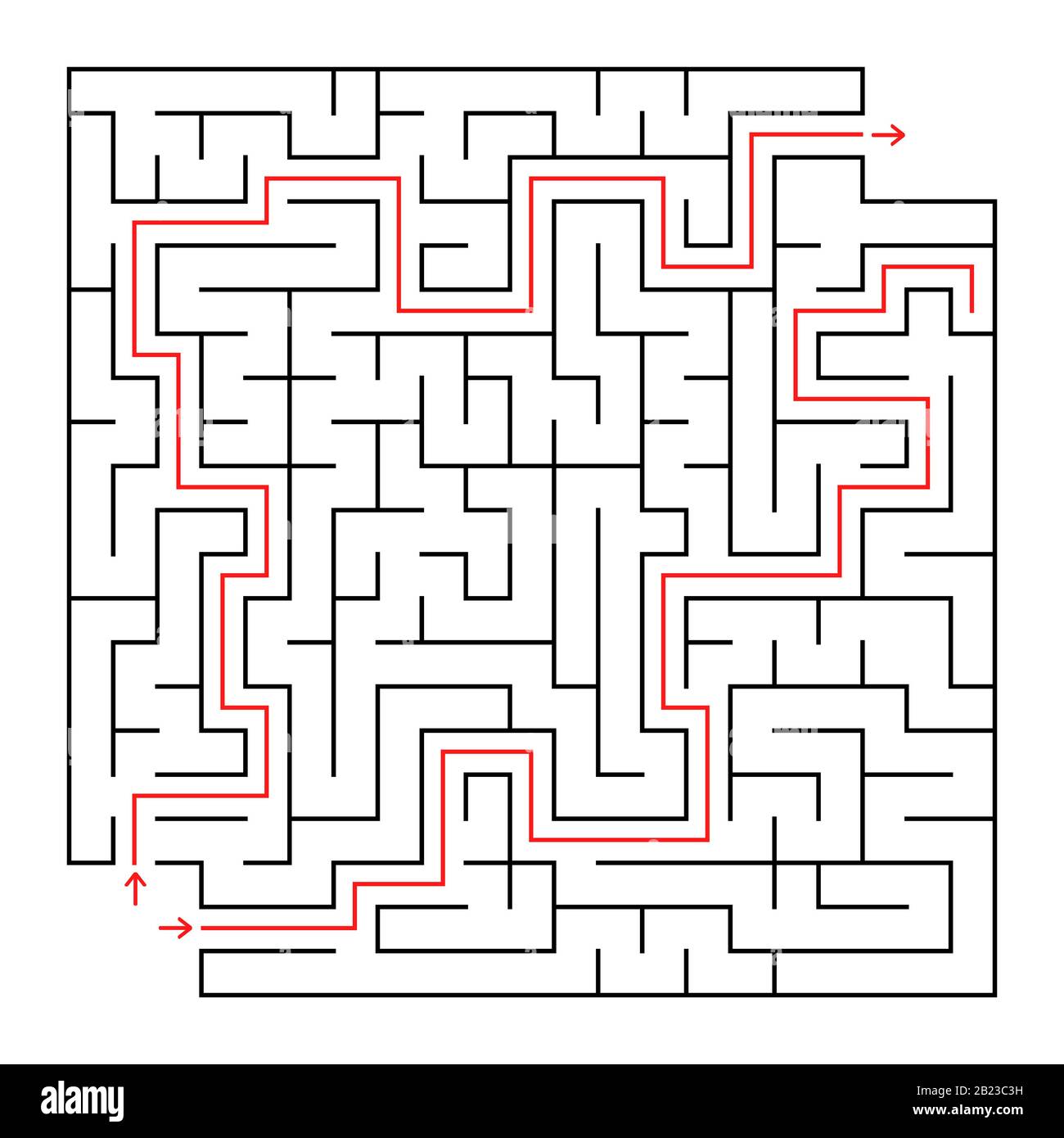 Square path way geometric Stock Vector Images - Alamy