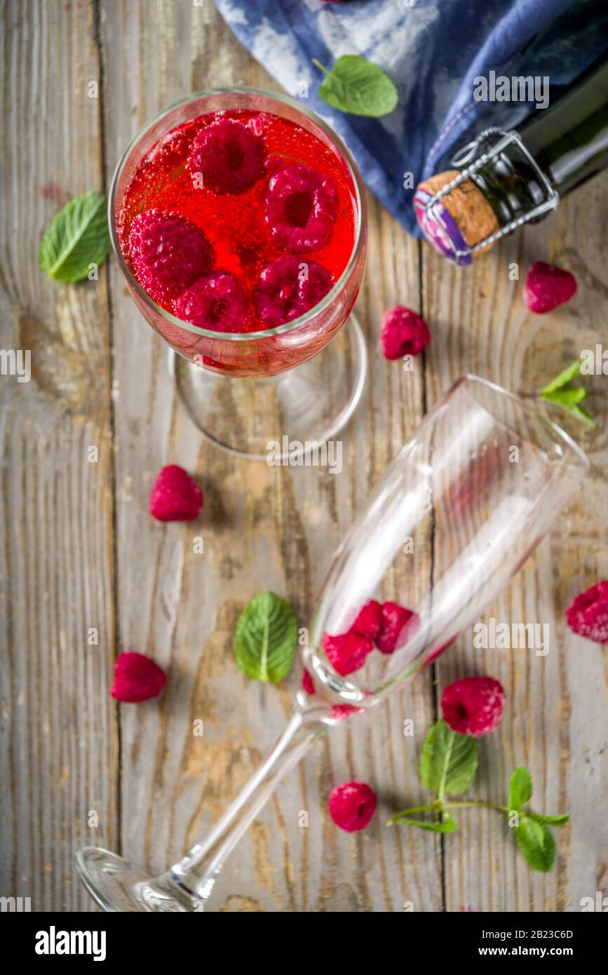 Kir royale champagne cocktail hi-res stock photography and images - Alamy