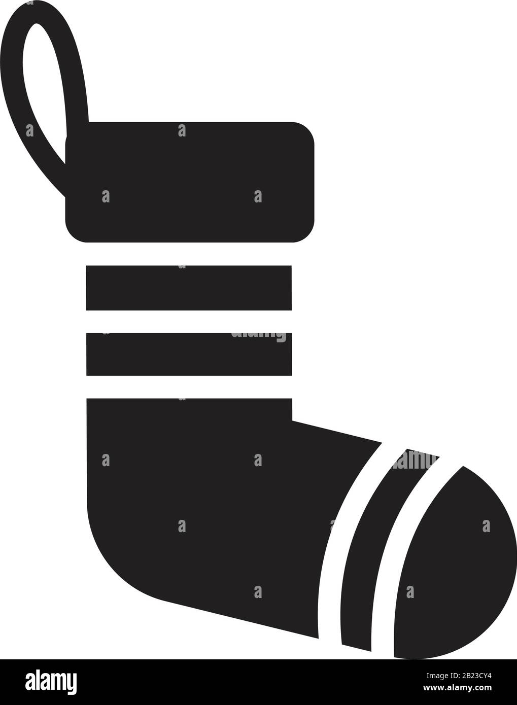 christmas socks icon template black color editable. christmas socks ...