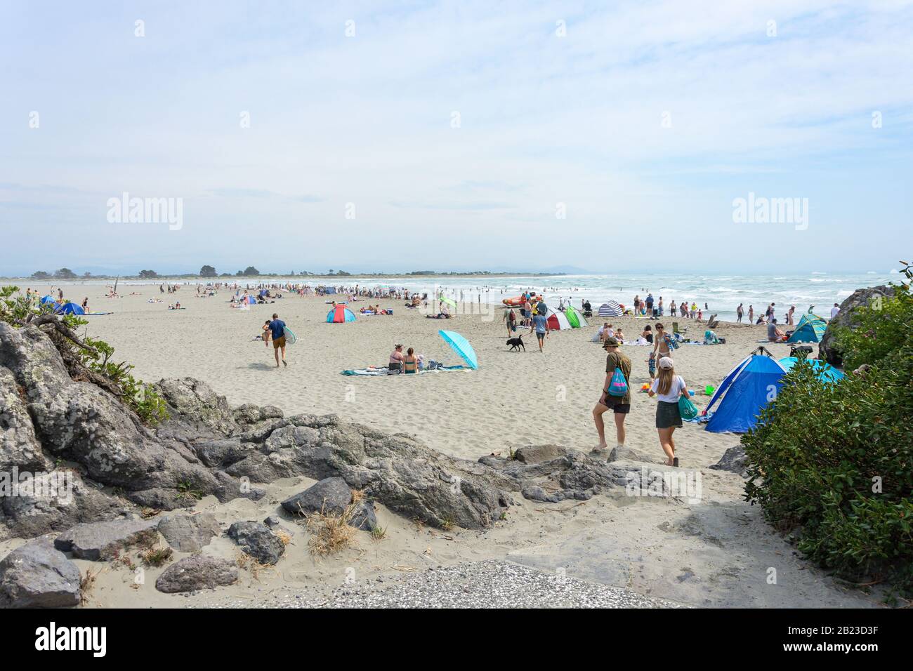 Sumner Beach, Sumner, Christchurch, Canterbury Region, New Zealand ...
