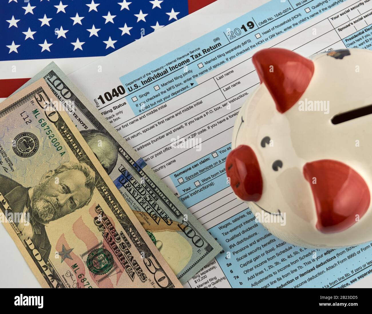 The 1040 Individual Tax Form Stock Photo - Alamy