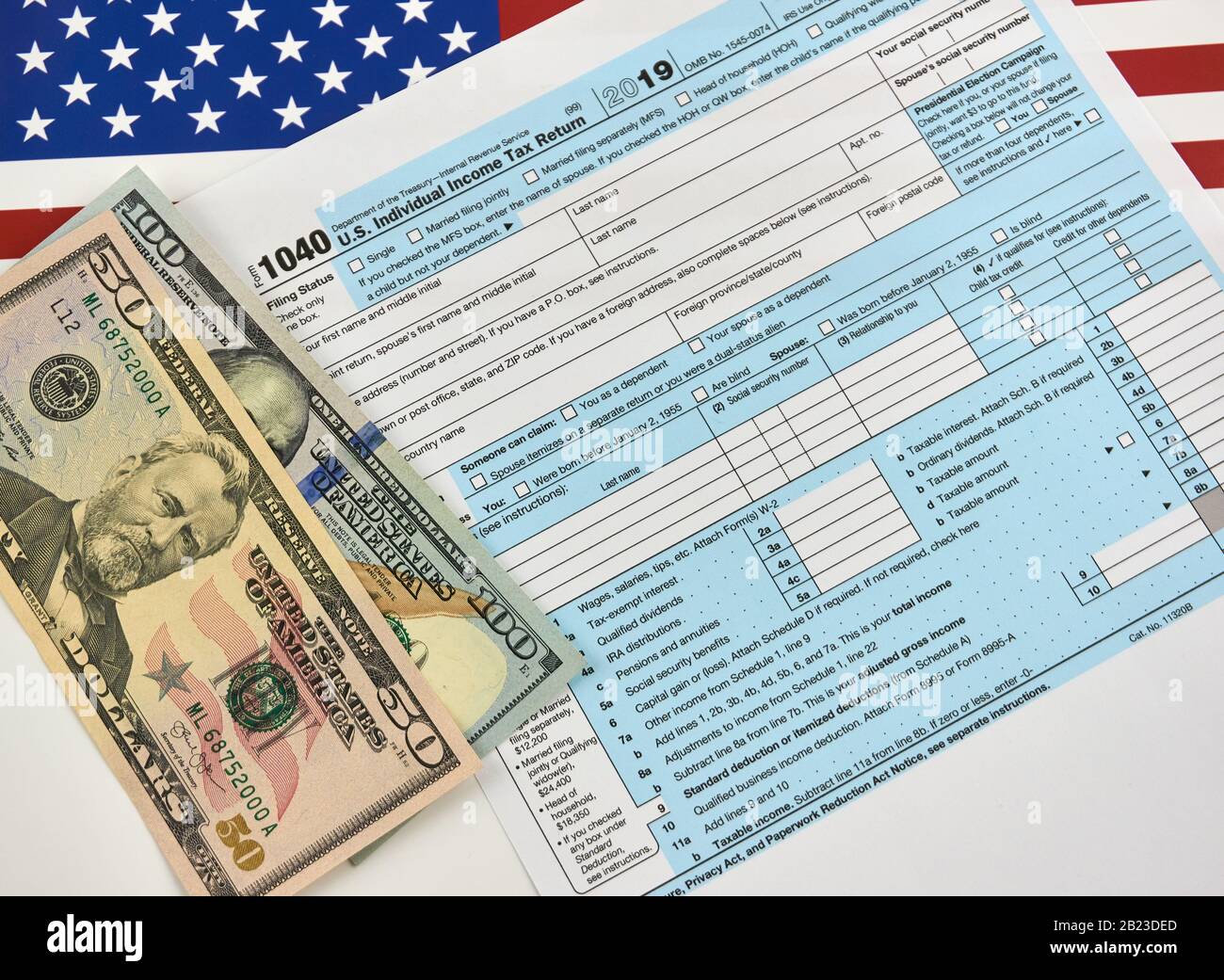 The 1040 Individual Tax Form Stock Photo - Alamy