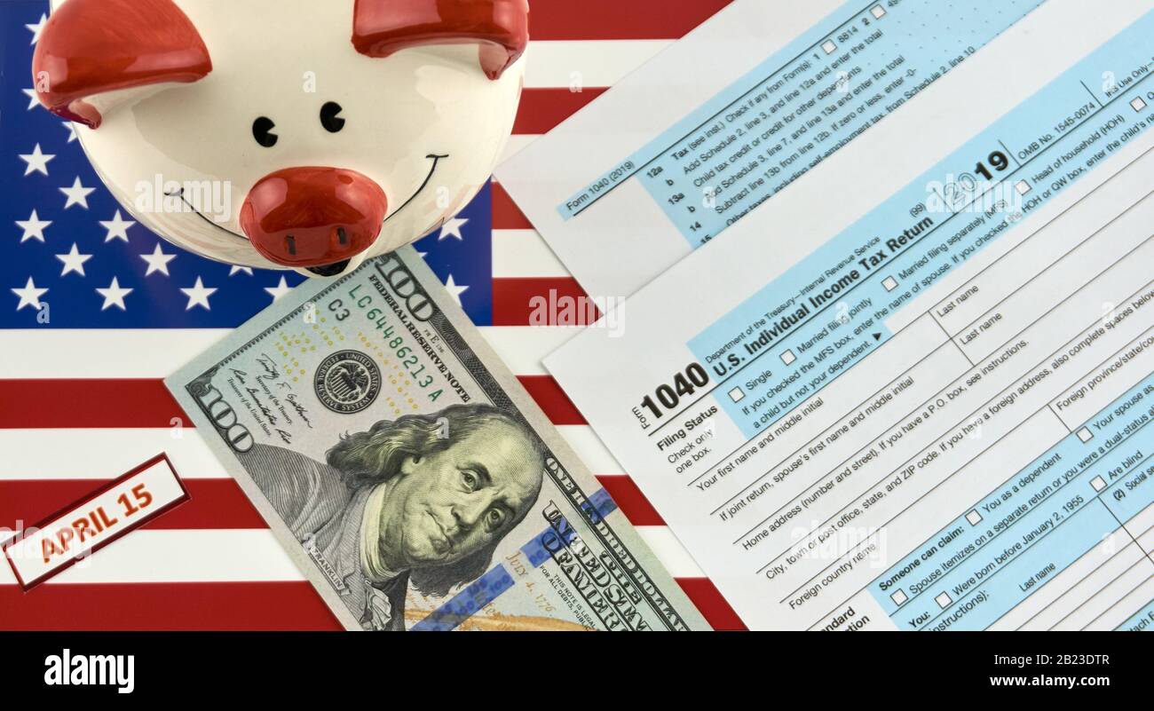 The 1040 Individual Tax Form Stock Photo - Alamy