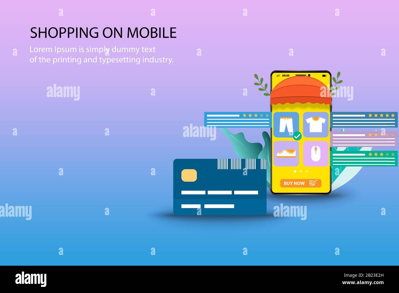 Smart phone display in store Stock Vector Images - Alamy