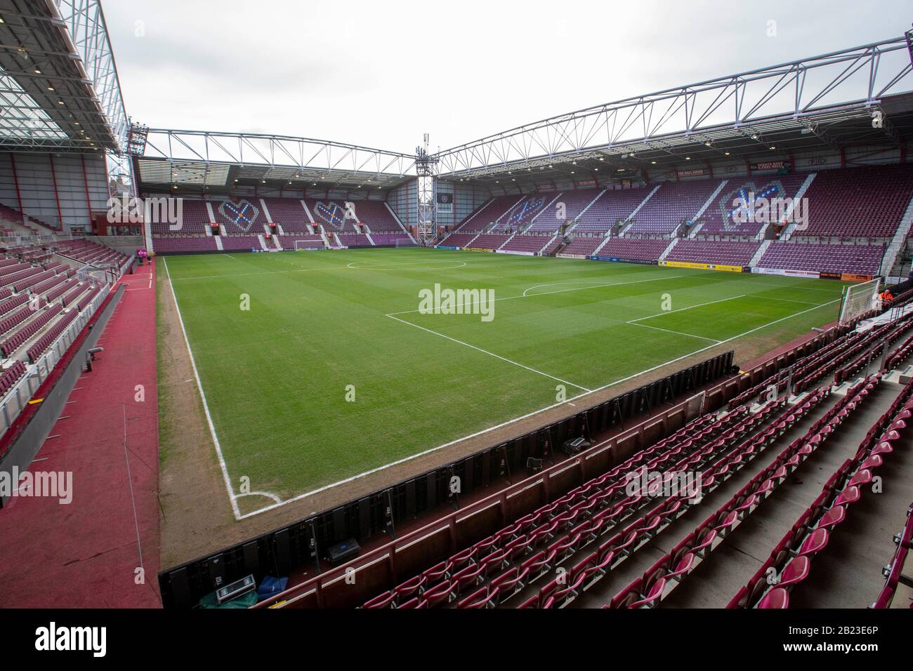 A general view of Tynecastle Park, Edinburgh Stock Photo - Alamy