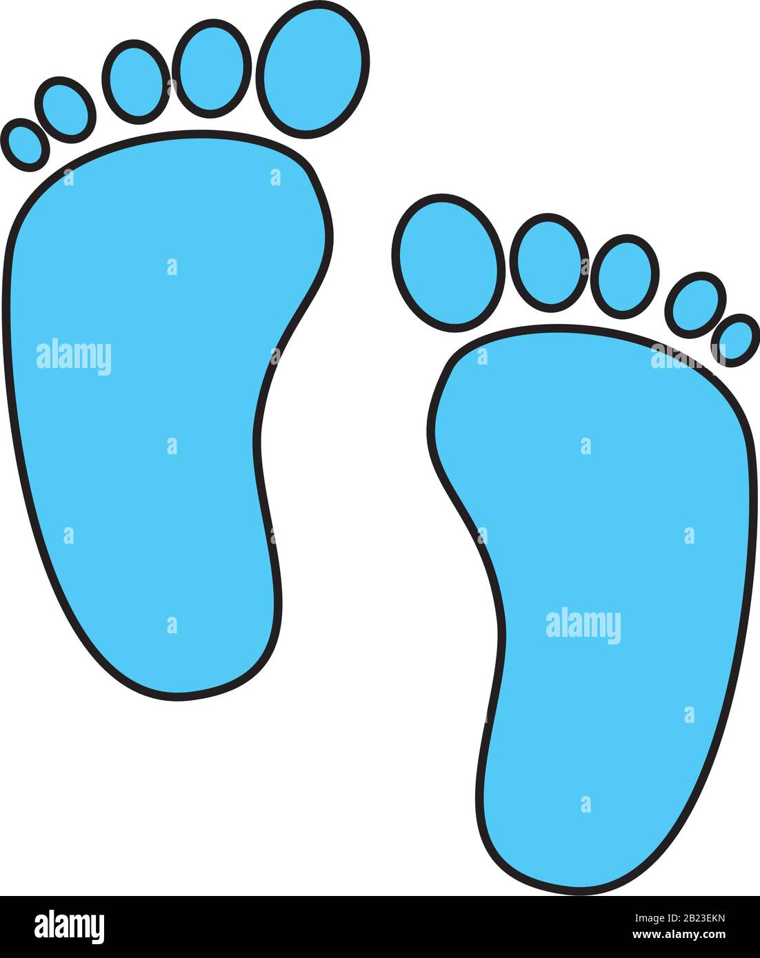 cute footprints baby isolated icon Stock Vector Image & Art - Alamy