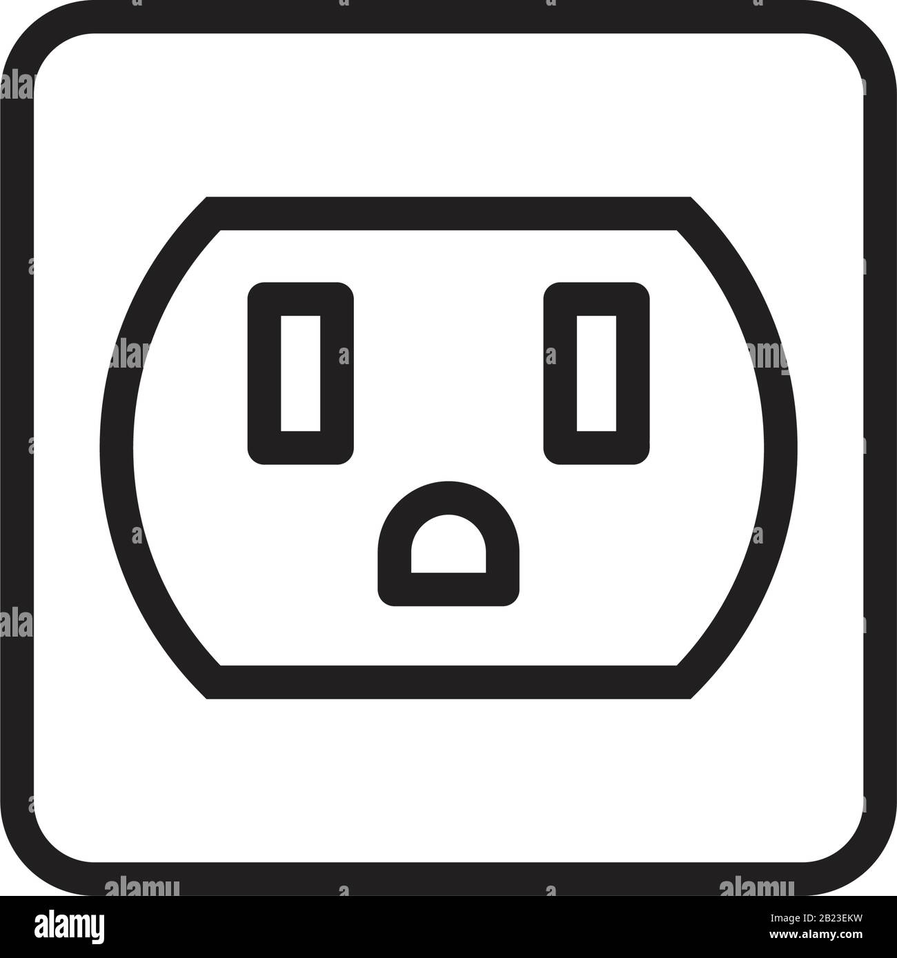 Plug socket icon template black color editable. Plug socket icon symbol ...