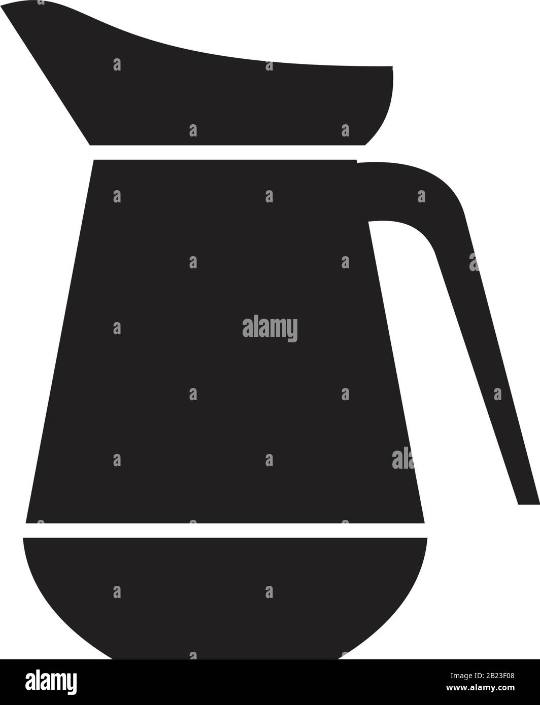 Milk urn, milk jug icon template black color editable. Milk urn, milk ...