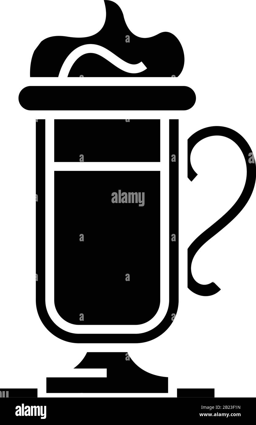 Glasse black icon, concept illustration, vector flat symbol, glyph sign ...