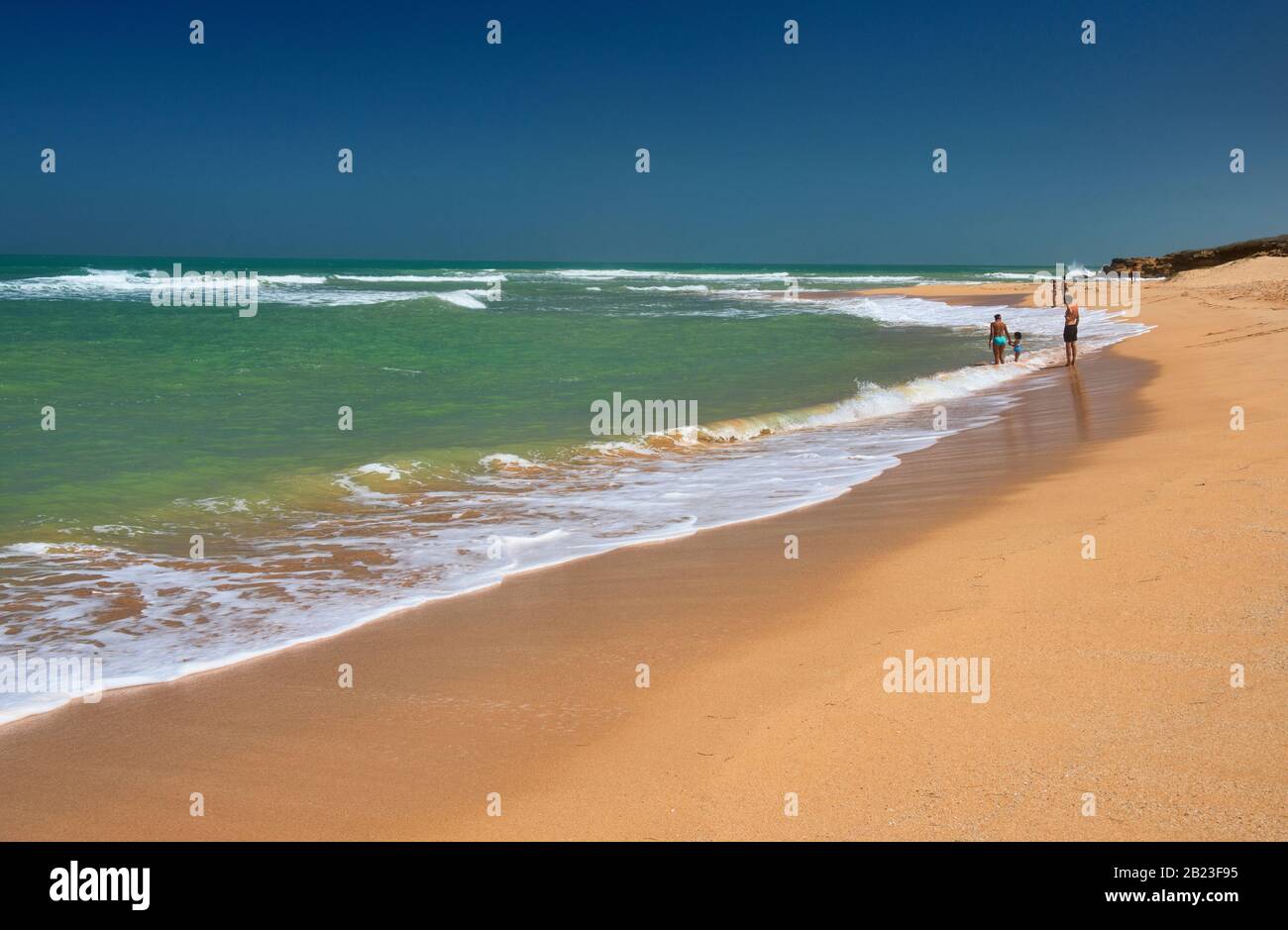 Caribbean meets the desert at Taroa Beach, Punta Gallinas, northern tip ...