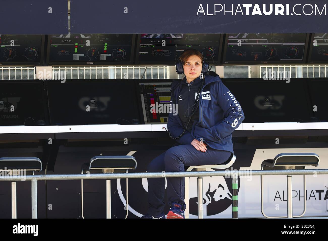 alpha tauri team during Pre-season Testing 2020, Barcelona (Spain ...