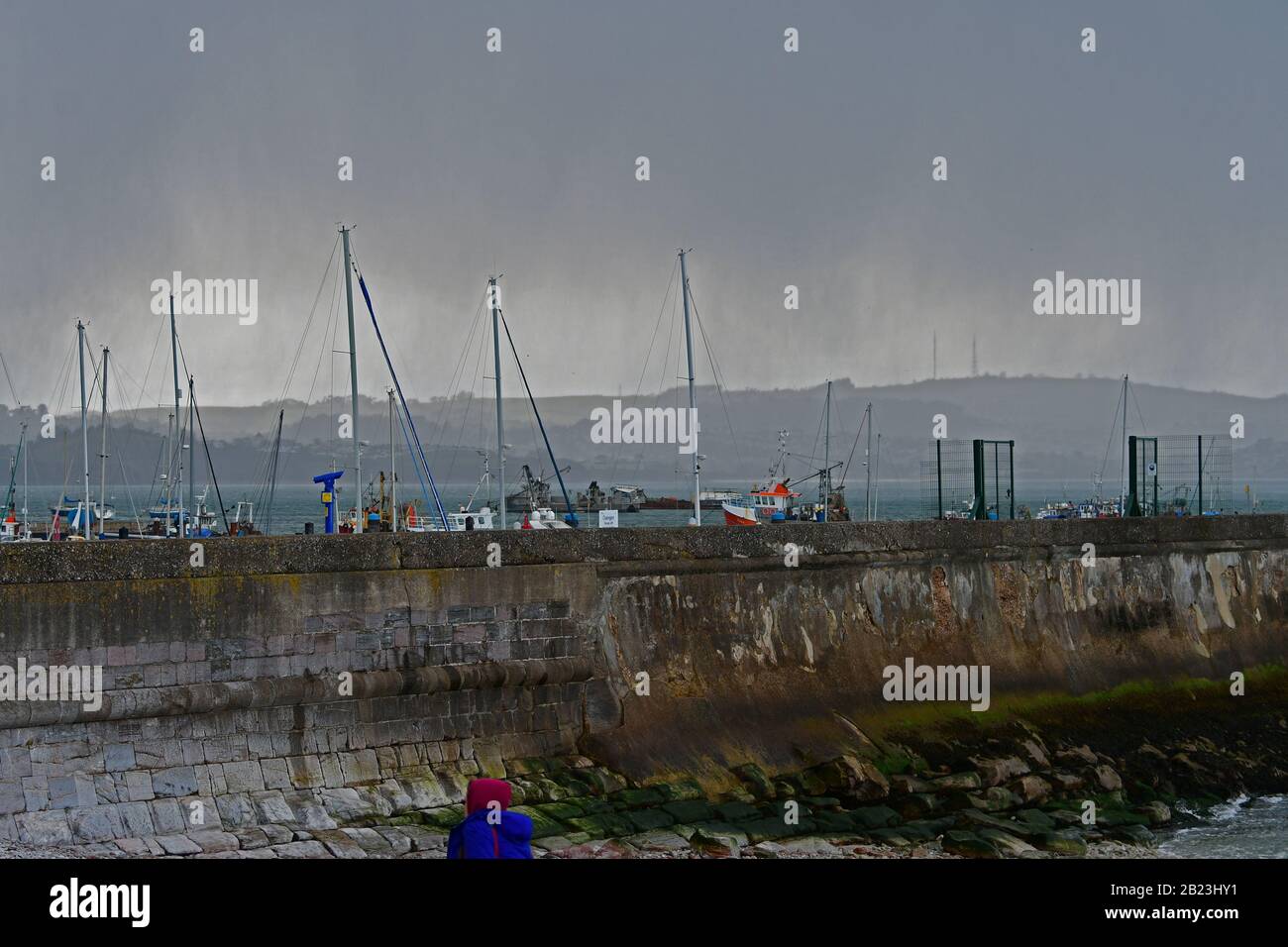 Breakwater beach brixham hi-res stock photography and images - Alamy