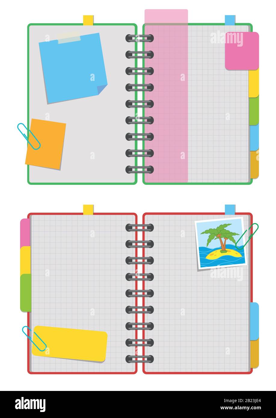 Colorful sheets Stock Vector Images - Alamy