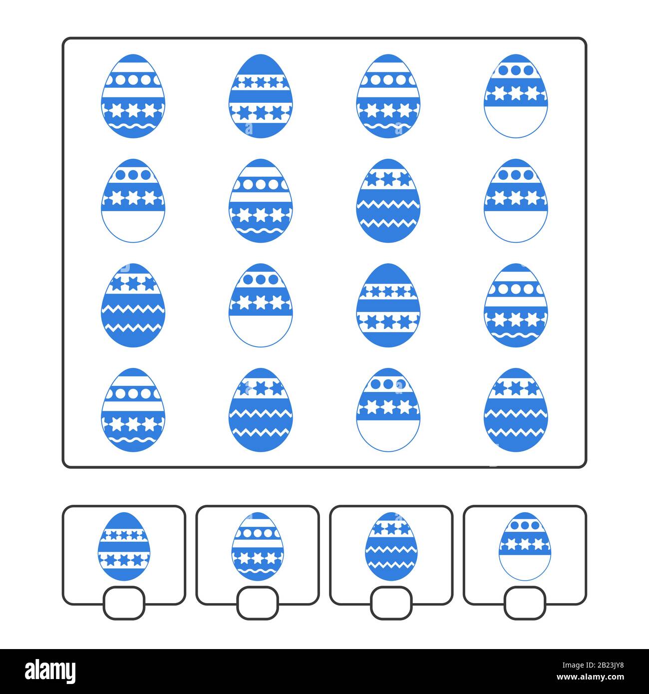 Counting easter eggs Cut Out Stock Images & Pictures - Alamy