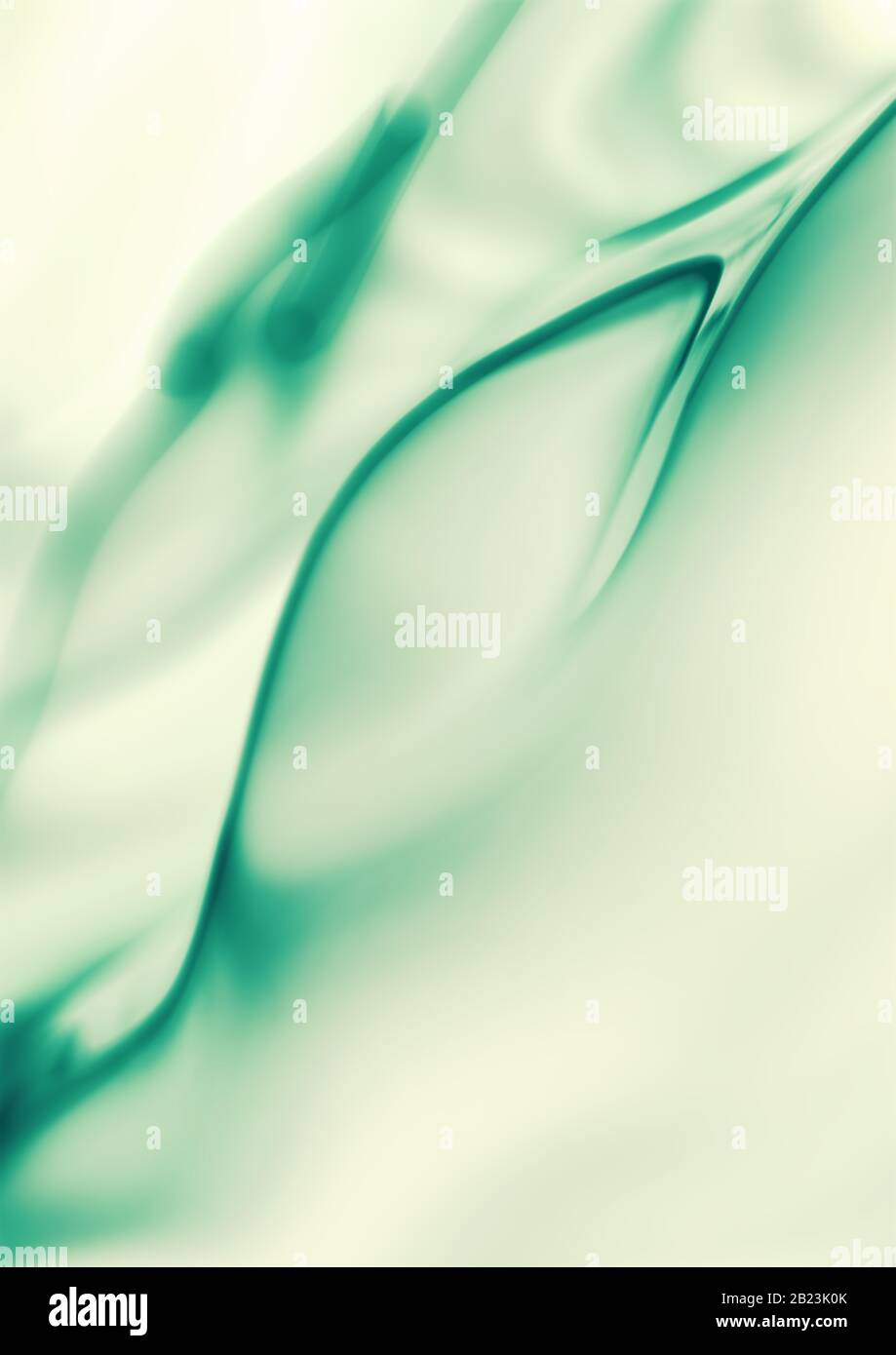 Abstract Liquid background, a4 book cover with green water curved lines ...