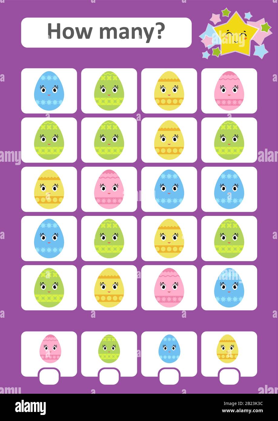 Counting game for preschool children. The study of mathematics. How ...