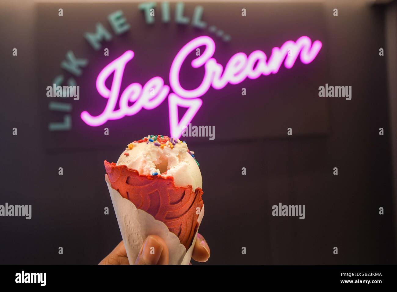 Lick me till icecream hi-res stock photography and images - Alamy