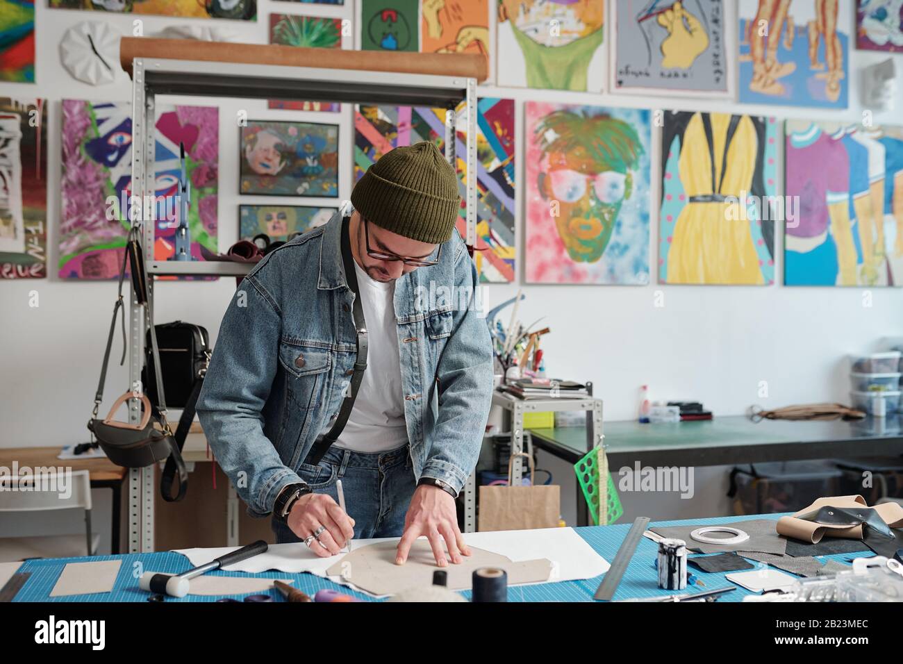 Bending over table hi-res stock photography and images - Alamy