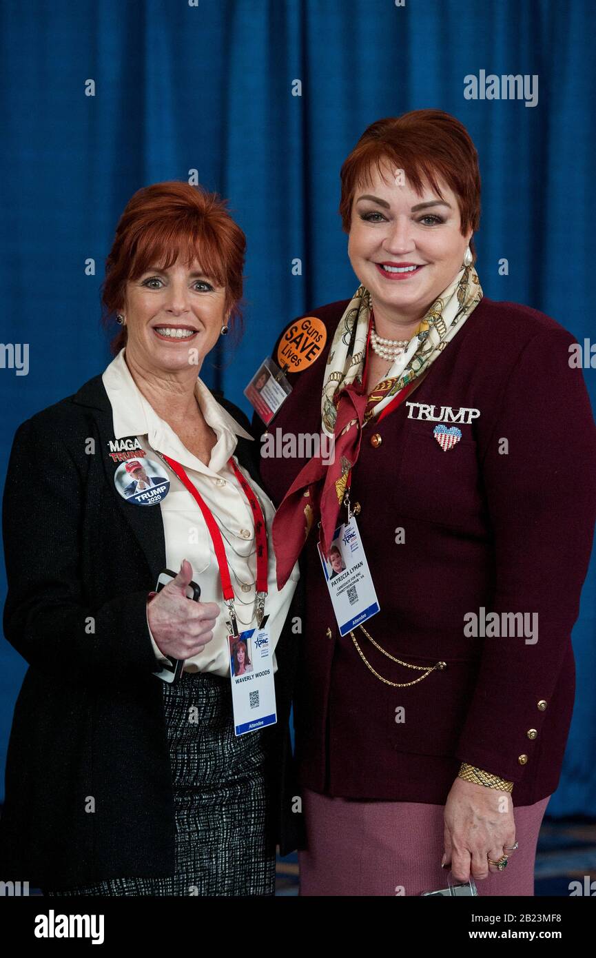 National Harbor, Md., Saturday, February 29, 2020. President Trump ...